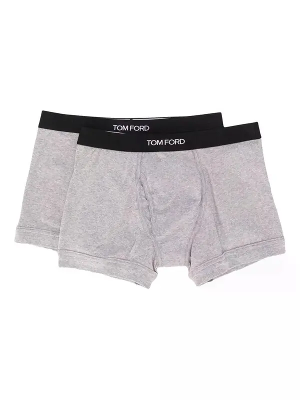 TOM FORD Logo-waistband Boxer Briefs - Grey