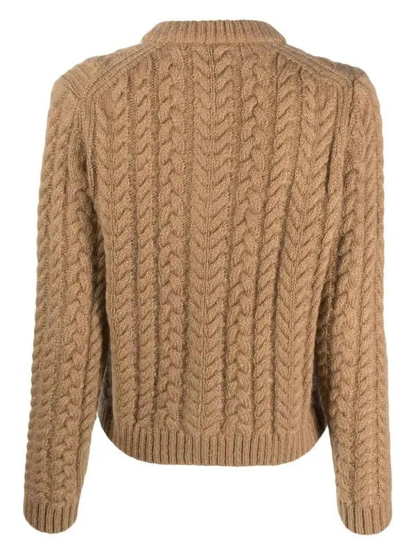 WALES BONNER Liberty Cable-knit Cardigan
