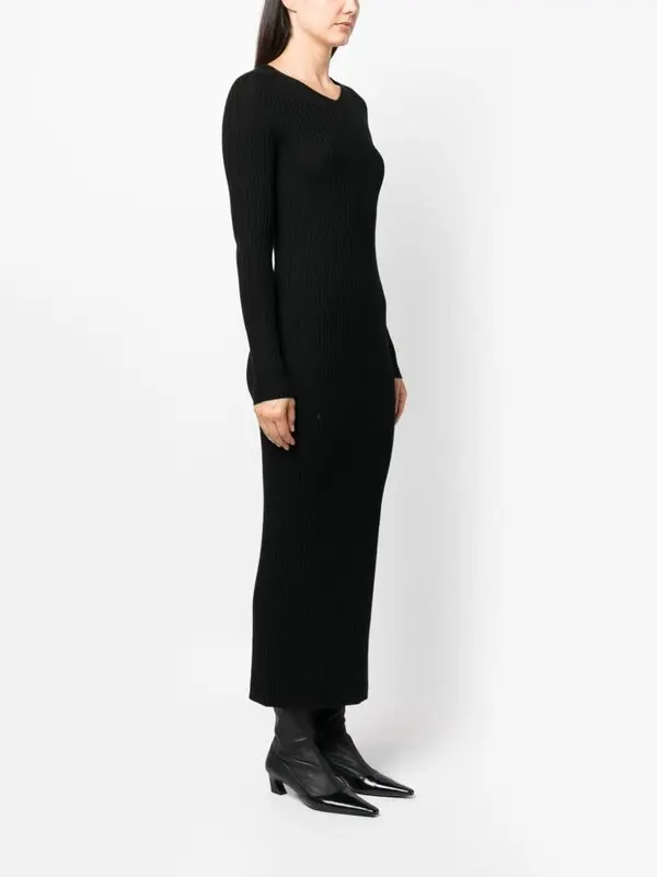 TOTEME Ribbed Knit Maxi Dress