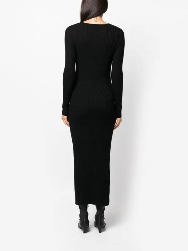 TOTEME Ribbed Knit Maxi Dress