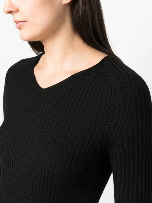 TOTEME Ribbed Knit Maxi Dress