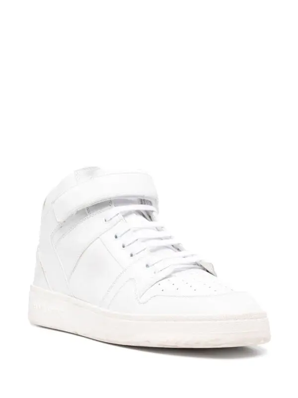 Saint Laurent Logo-lettering Leather Sneakers