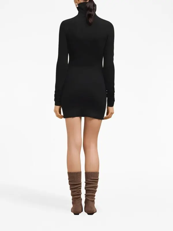 AMI Paris High-neck Knitted Minidress