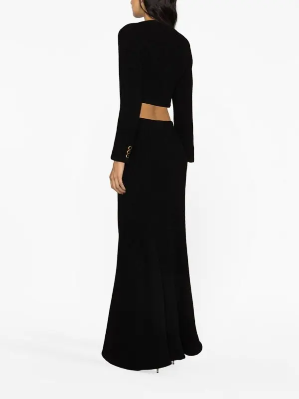 Alessandra Rich Cropped Bouclé Jacket