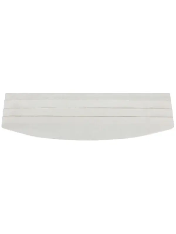 Dolce & Gabbana Pleated Silk Cummerbund - White