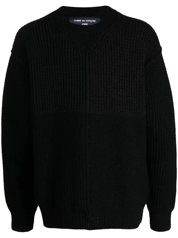 Comme Des Garçons Long-sleeved Wool Jumper