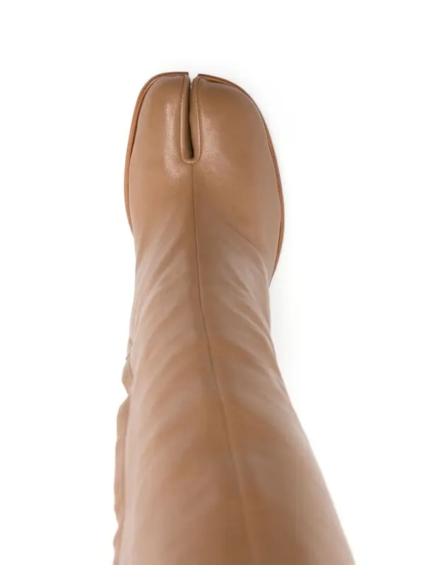 MAISON MARGIELA Tabi 85mm Knee-high Boots - Brown