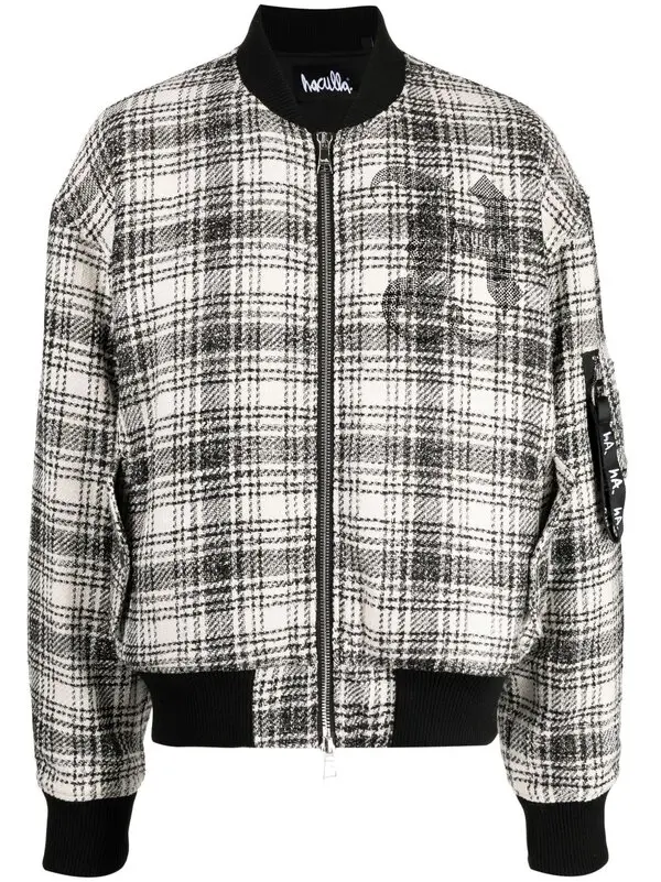 HACULLA. Tweed Zipped Bomber Jacket