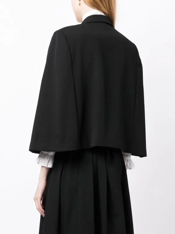 Comme Des Garçons Single-breasted Wool Cape