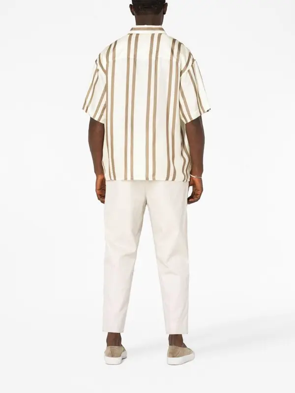 John Elliott Stripe-print Silk Shirt