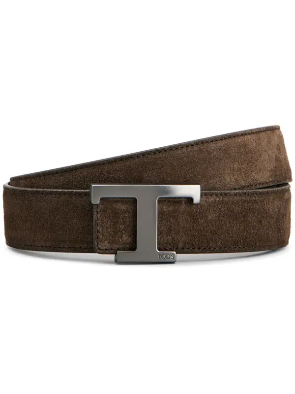 TOD'S Leather Reversible Belt - Black