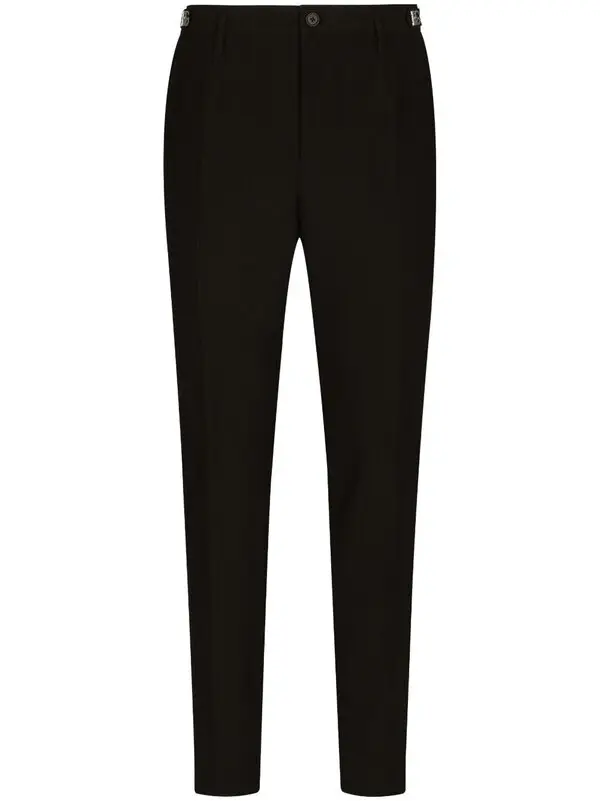 Dolce & Gabbana Pressed-crease Tailored Trousers - Black