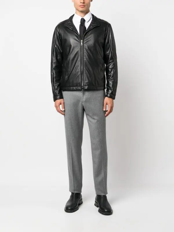GIORGIO BRATO Zip-up Leather Jacket