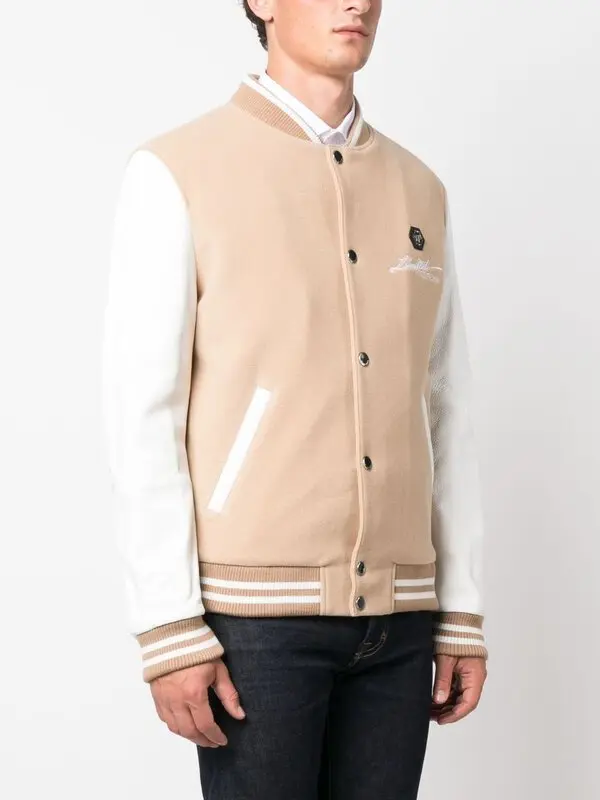 Philipp Plein Skull & Bones Bomber Jacket
