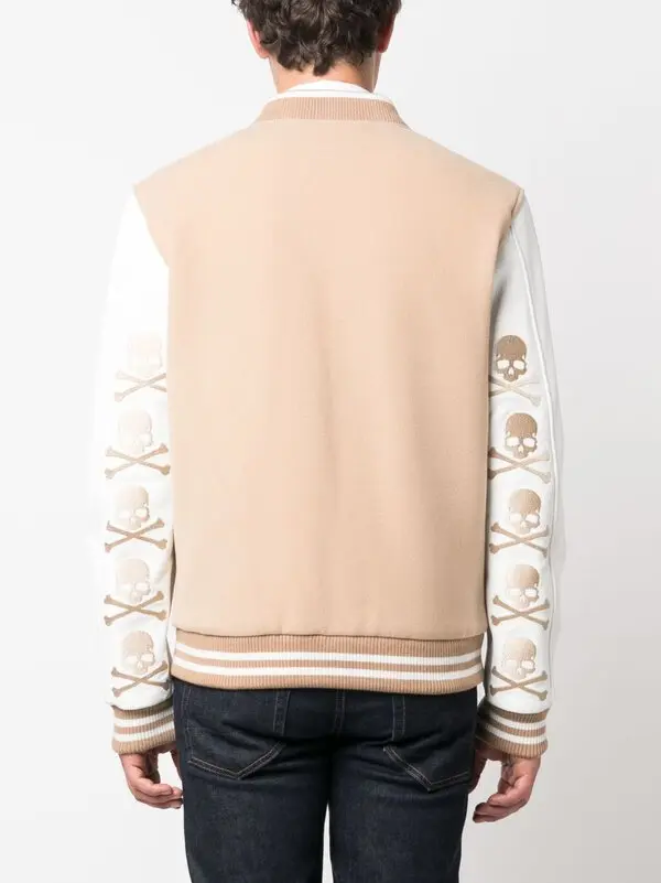 Philipp Plein Skull & Bones Bomber Jacket