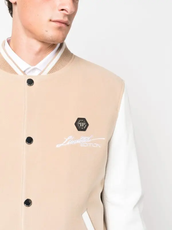 Philipp Plein Skull & Bones Bomber Jacket