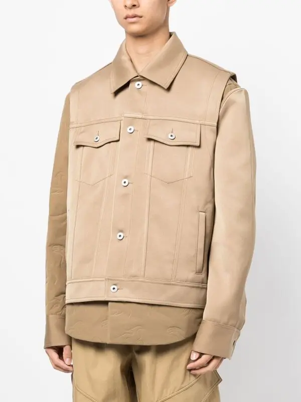 FENG CHEN WANG Logo-patch Long-sleeve Jacket