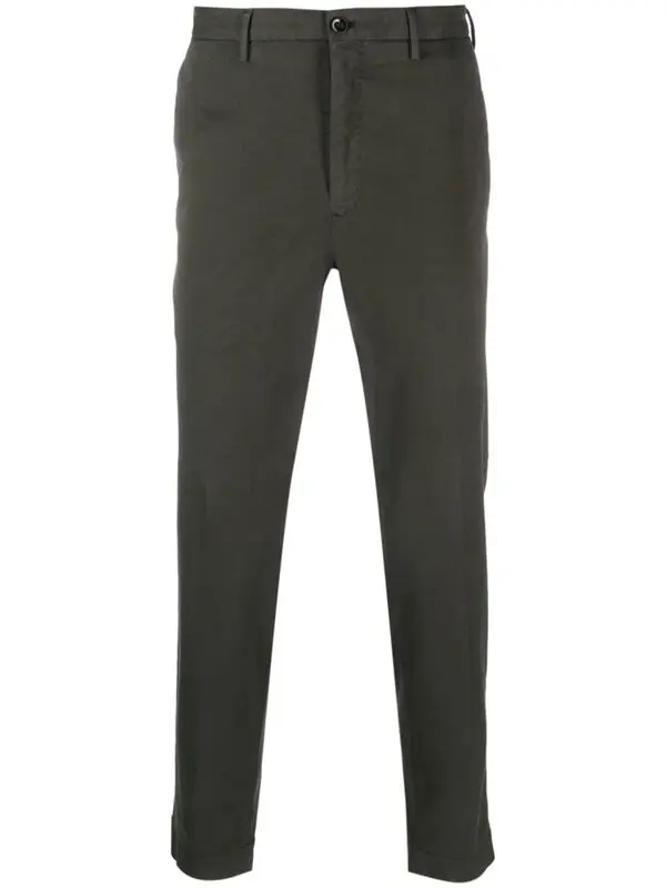 Incotex Low-rise Straight-leg Trousers - Green