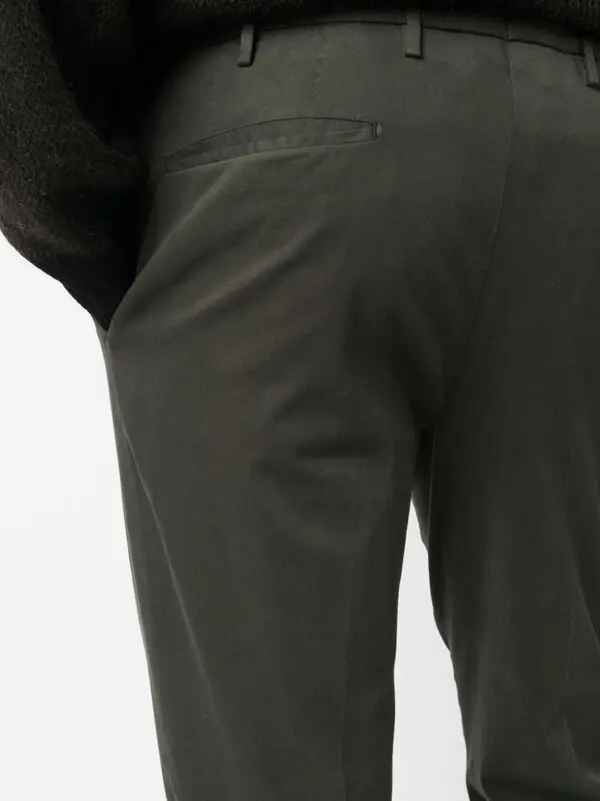 Incotex Low-rise Straight-leg Trousers - Green