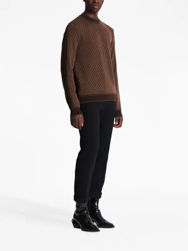 Balmain Intarsia-knit Jumper