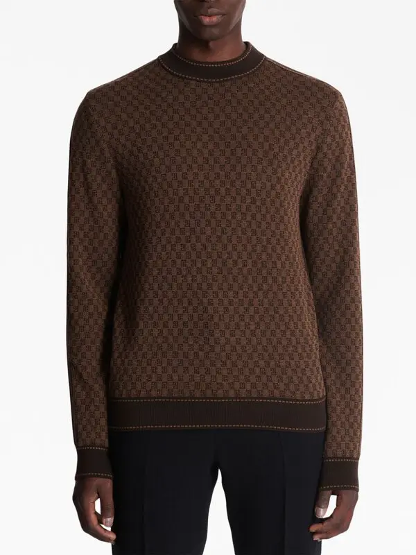 Balmain Intarsia-knit Jumper