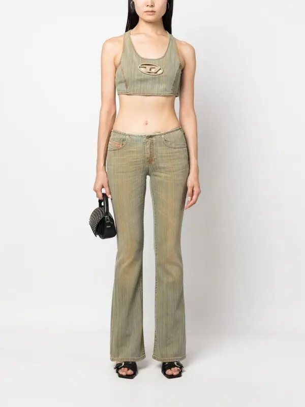 DIESEL® Logo-plaque Flared Jeans
