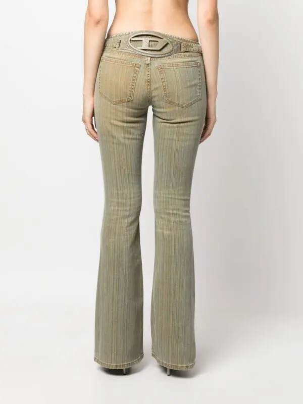 DIESEL® Logo-plaque Flared Jeans