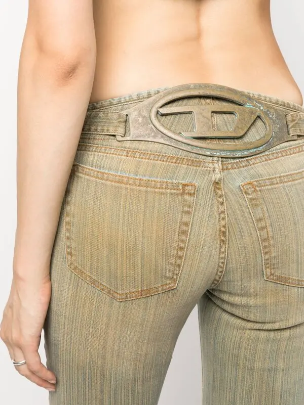 DIESEL® Logo-plaque Flared Jeans
