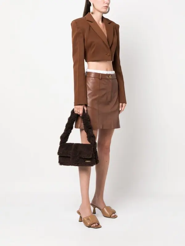 Jacquemus Le Bambidou Shearling Shoulder Bag