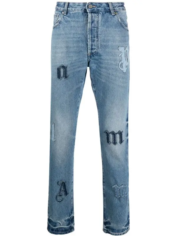 Palm Angels Logo-patch Jeans