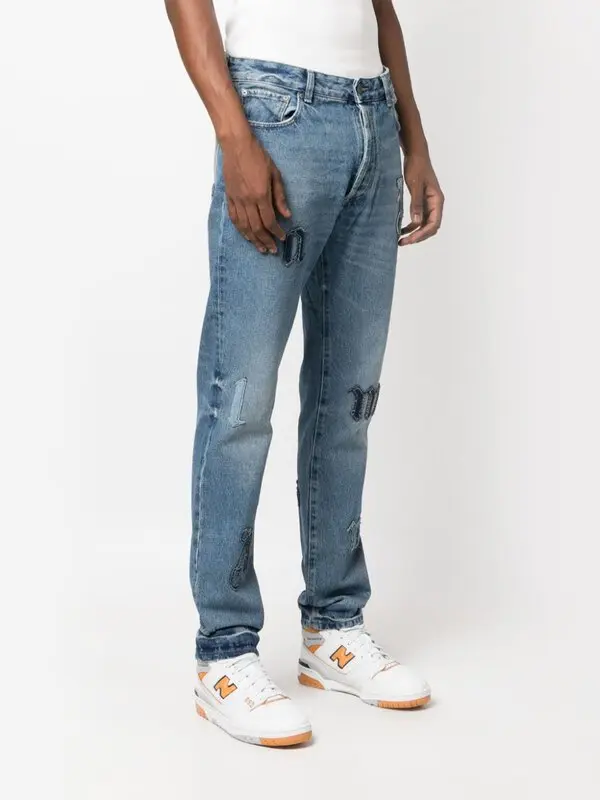 Palm Angels Logo-patch Jeans