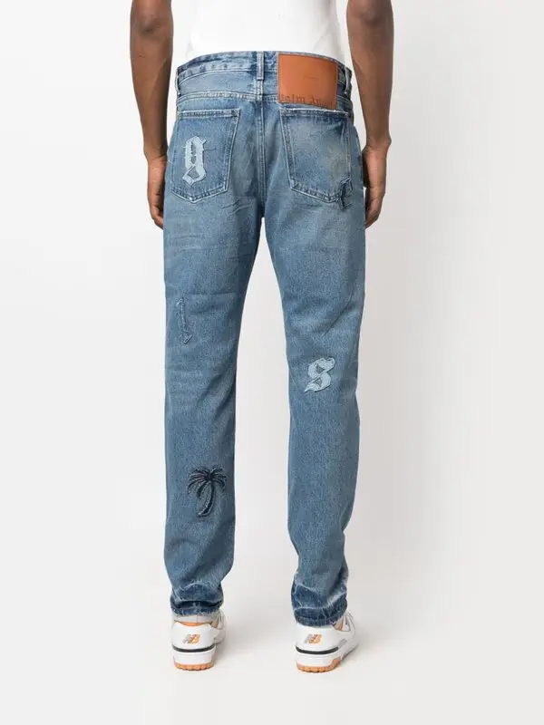 Palm Angels Logo-patch Jeans