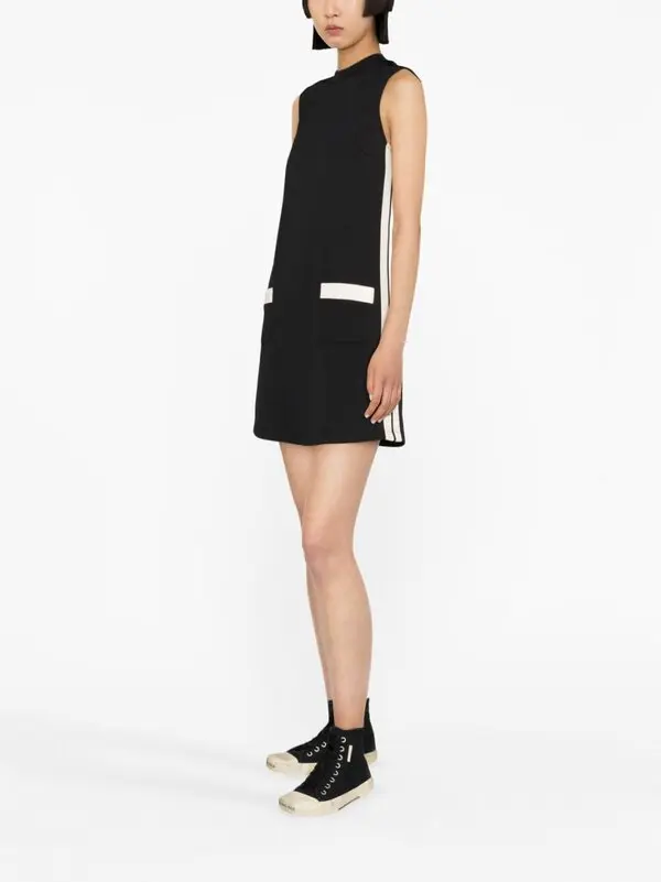 palm angels mini dress Milan LA Fitted Mini Dress in BLACK OFF WHITE for Women