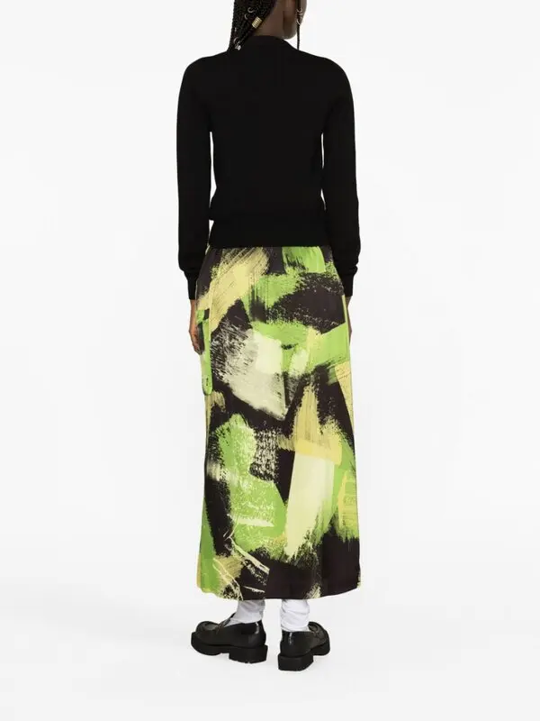 Palm Angels Sunsets-embroidered Merino-blend Jumper