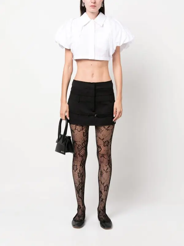Jacquemus La Chemise Pavane Cropped Shirt