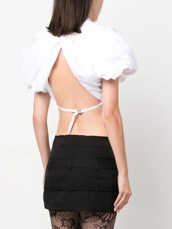 Jacquemus La Chemise Pavane Cropped Shirt