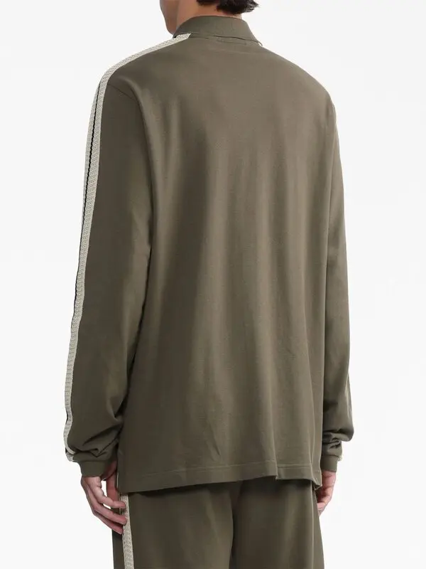 Palm Angels Monogram-embroidered Cotton Shirt - Brown