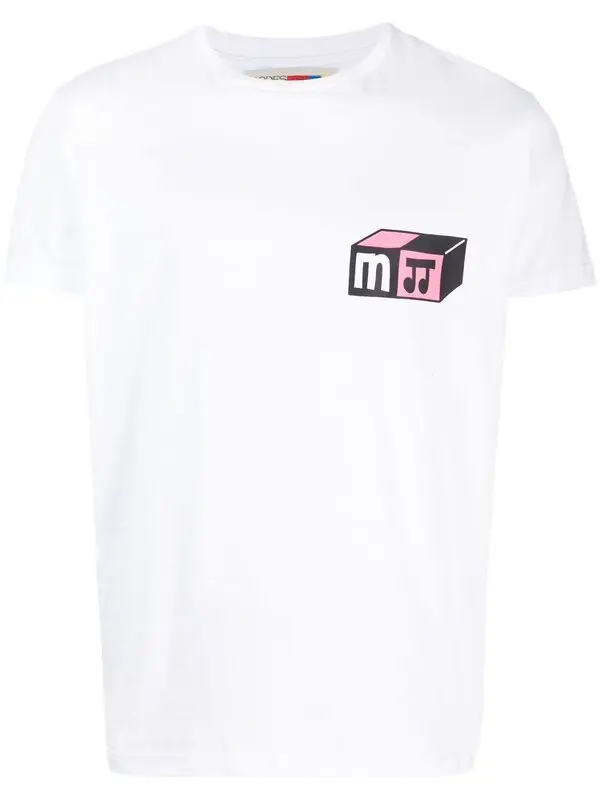 MODES Logo-print Cotton T-shirt - White