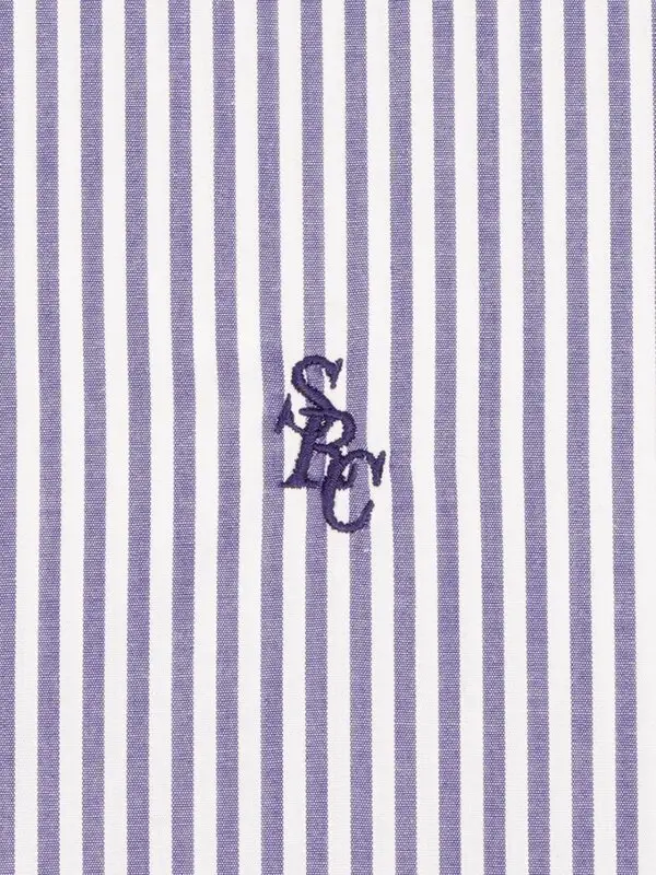 Sporty & Rich Striped Poplin Shorts