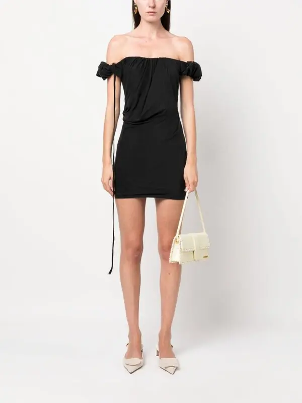 Jacquemus La Robe Ciceri Draped Minidress