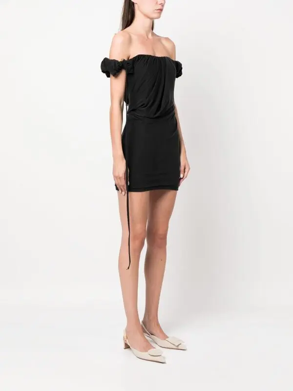 Jacquemus La Robe Ciceri Draped Minidress