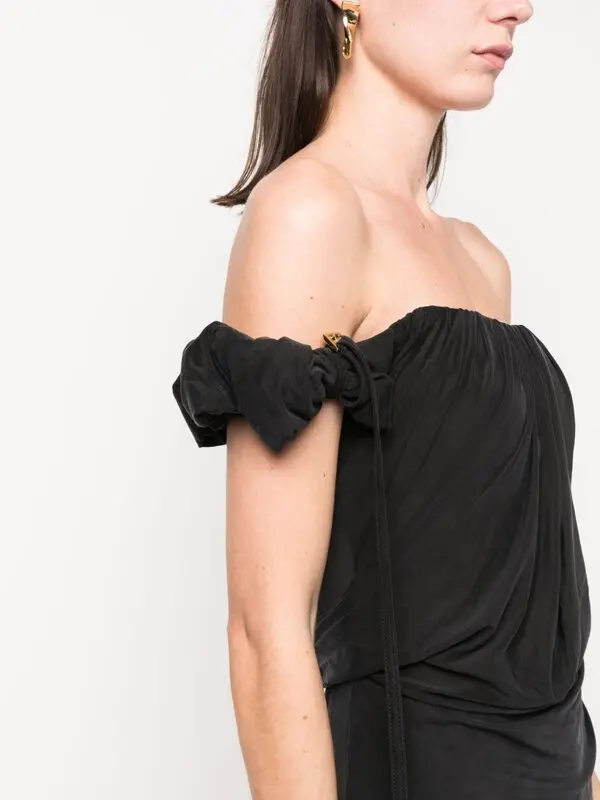 Jacquemus La Robe Ciceri Draped Minidress