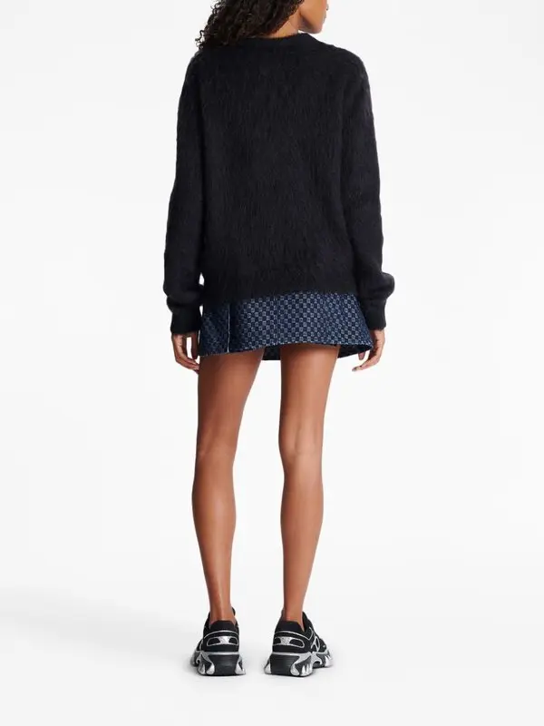 Balmain Logo-jacquard Jumper - Black