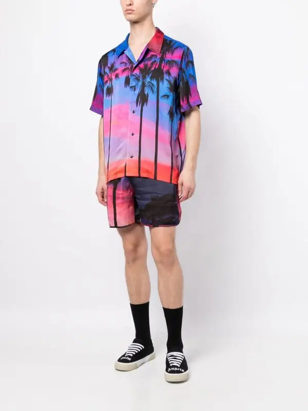 BLUE SKY INN Graphic-print Shorts - Blue