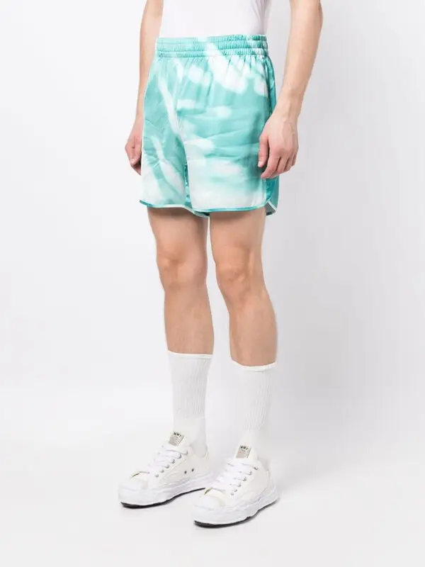 BLUE SKY INN Graphic-print Deck Shorts - Blue