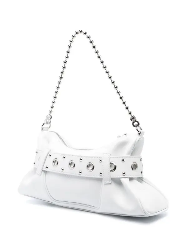 Dsquared2 Gothic Leather Shoulder Bag - White