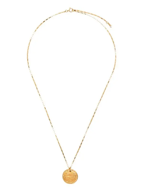 Alighieri Leone Pendant Necklace In Gold Editorialist