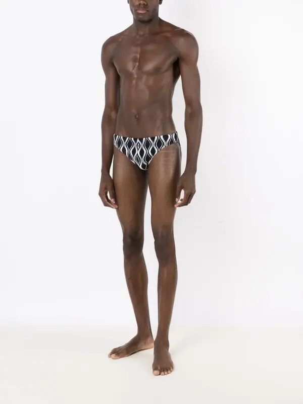 AMIR SLAMA Graphic-print Swim Trunks