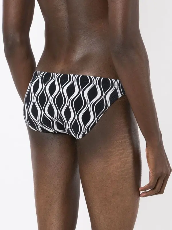 AMIR SLAMA Graphic-print Swim Trunks