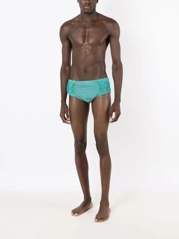 AMIR SLAMA Crochet-knit Swimming Trunks